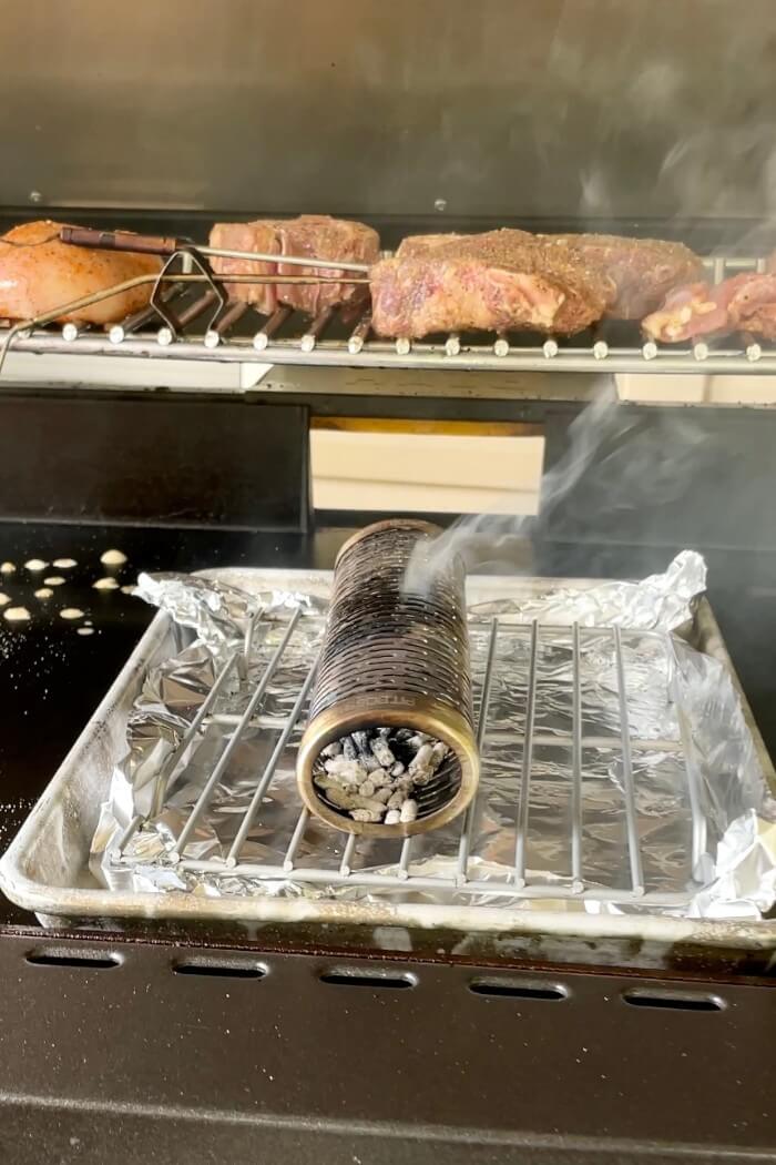 Smoked Baked Beans with Ground Beef and Bacon | Pellets and Pits