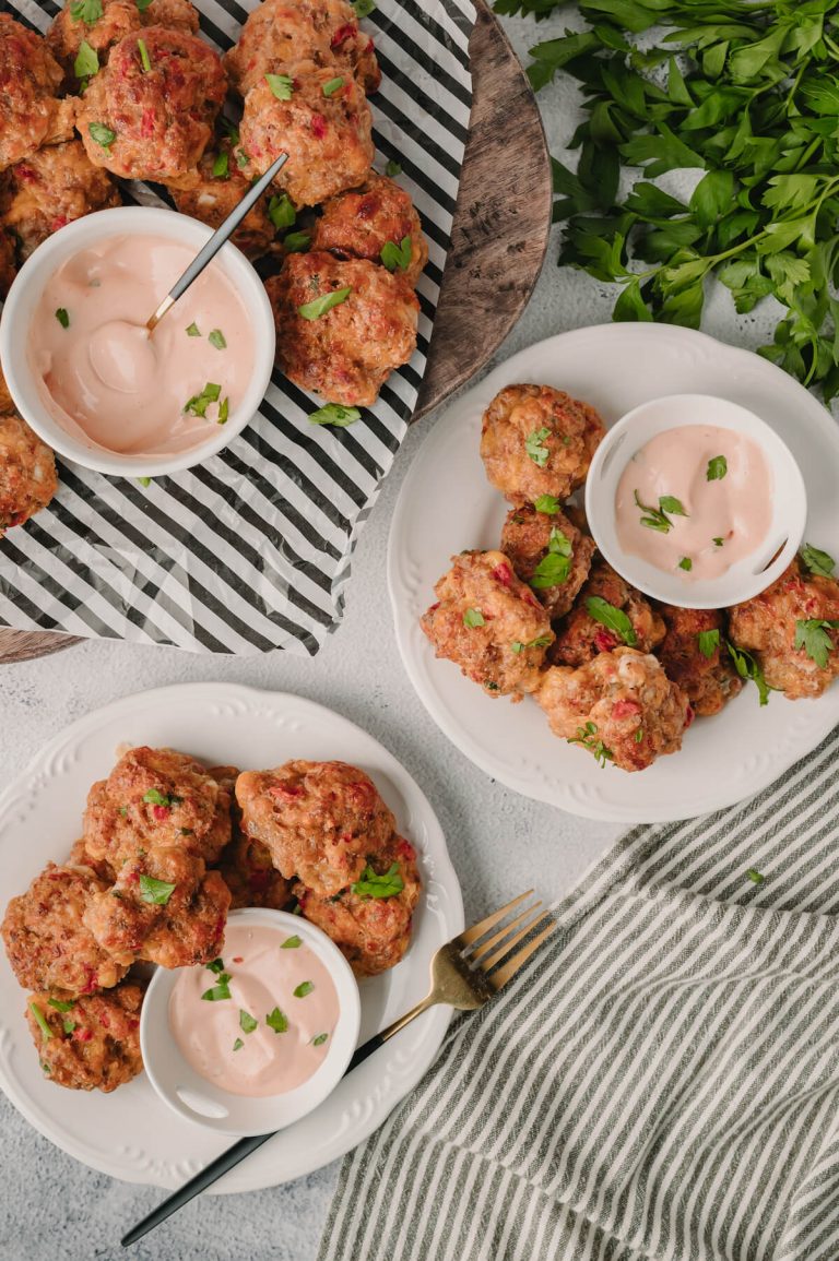 Rotel Cream Cheese Sausage Balls | Pellets and Pits