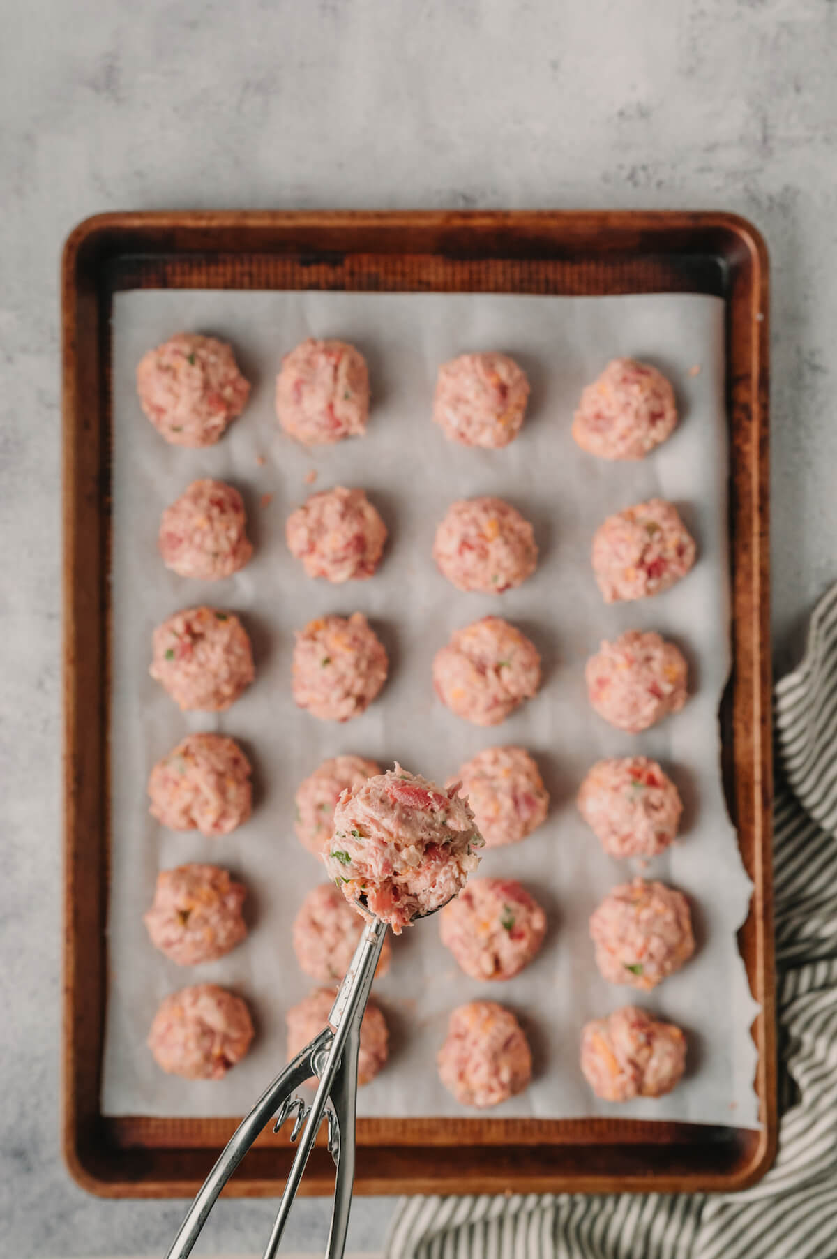 Rotel Cream Cheese Sausage Balls | Pellets and Pits