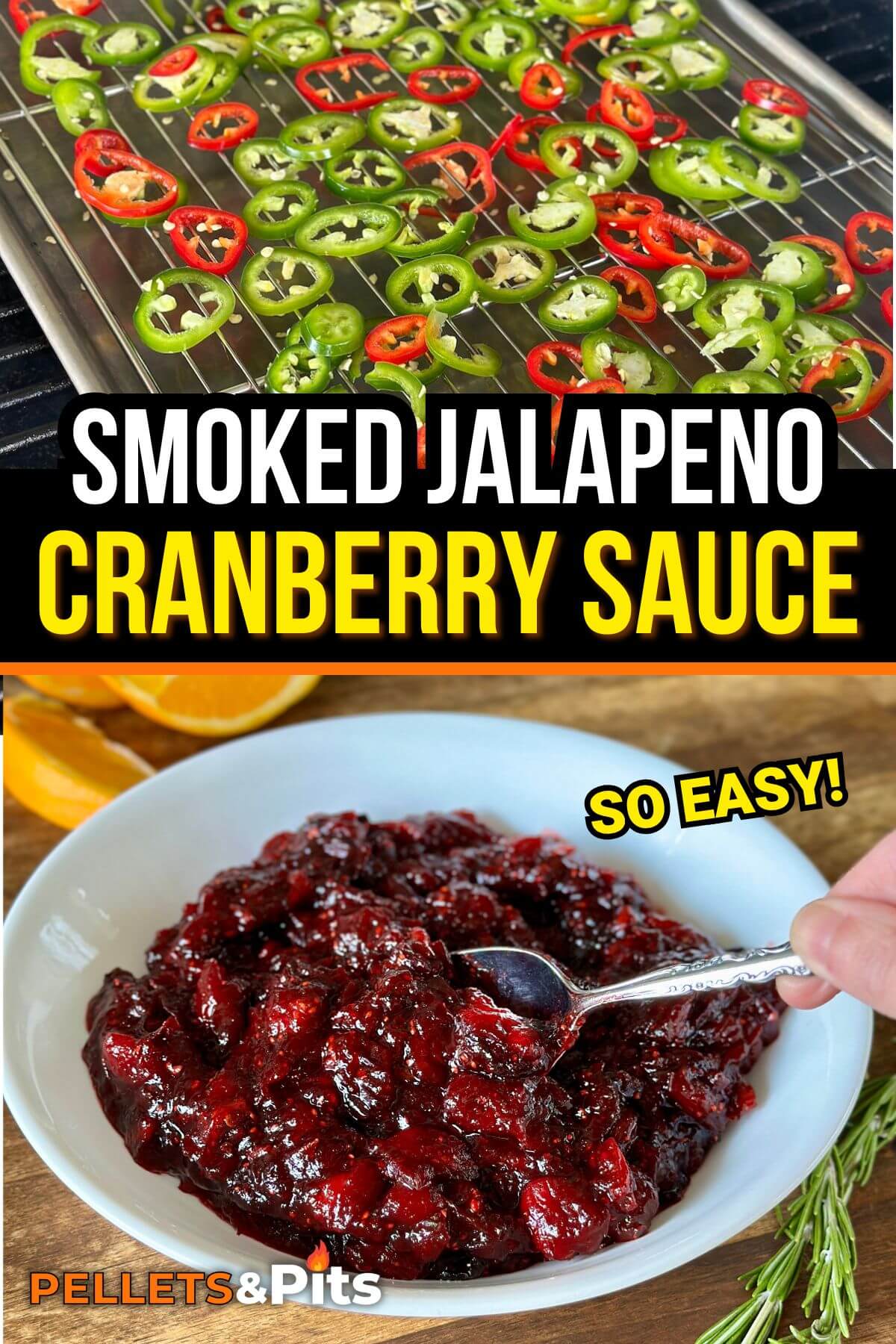 Smoked Jalapeno Cranberry Sauce | Pellets and Pits