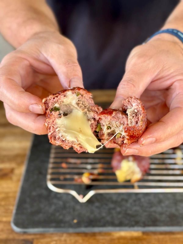 Smoked Philly Cheesesteak Meatballs | Pellets and Pits