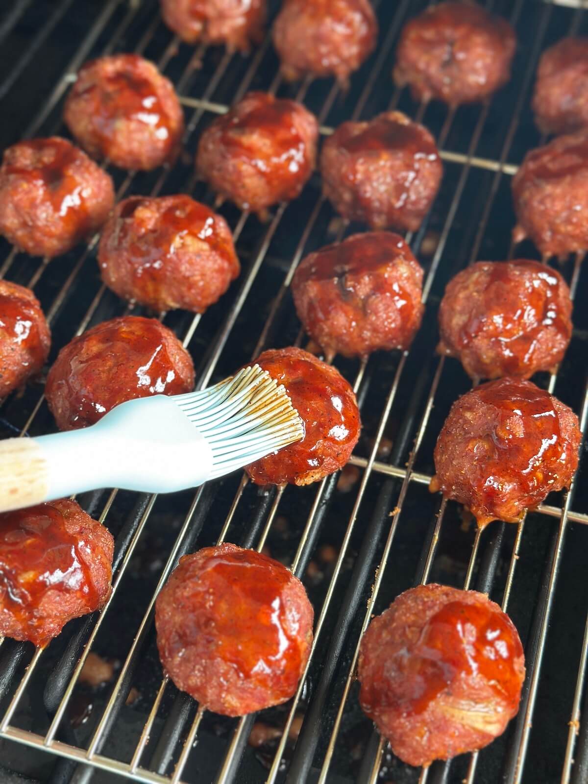 Smoked Barbecue Meatballs | Pellets and Pits