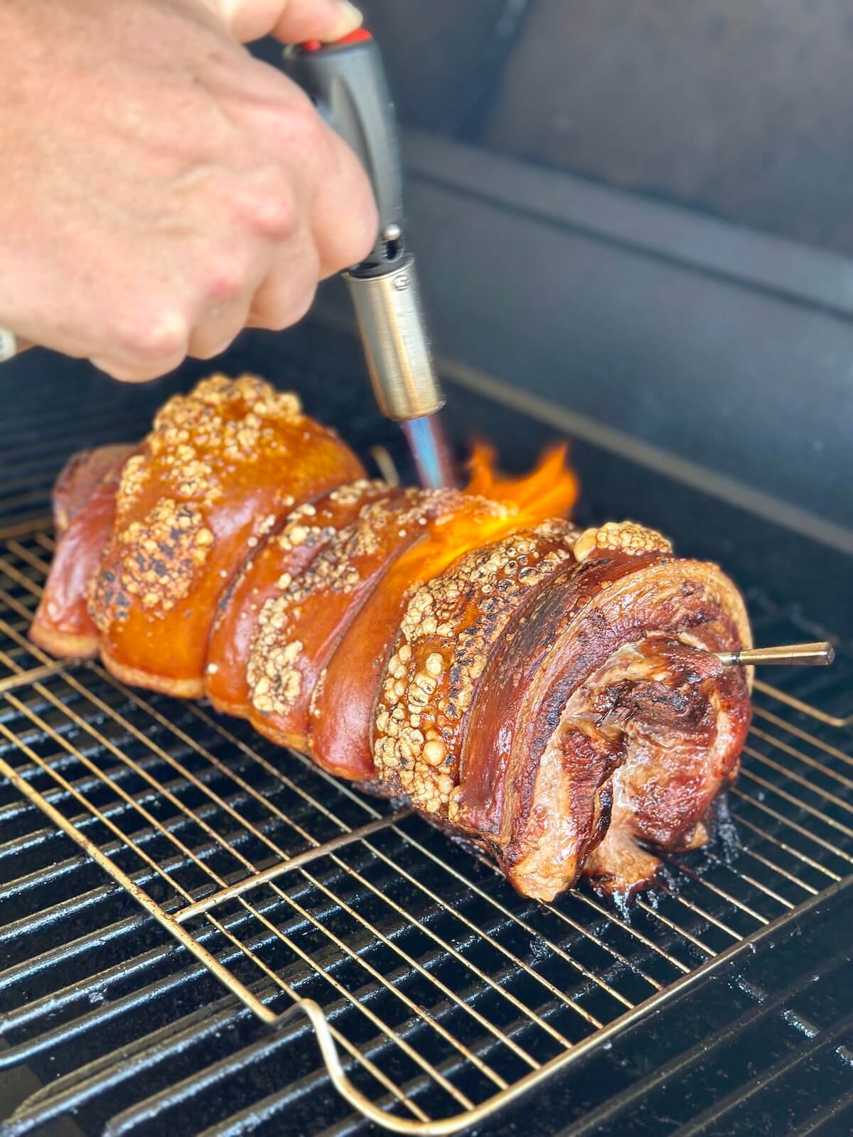 Smoked Pork Belly Porchetta on the Grill | Pellets and Pits