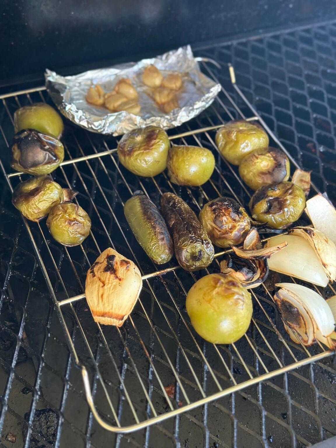 Grilled Tomatillo Salsa Verde | Pellets and Pits