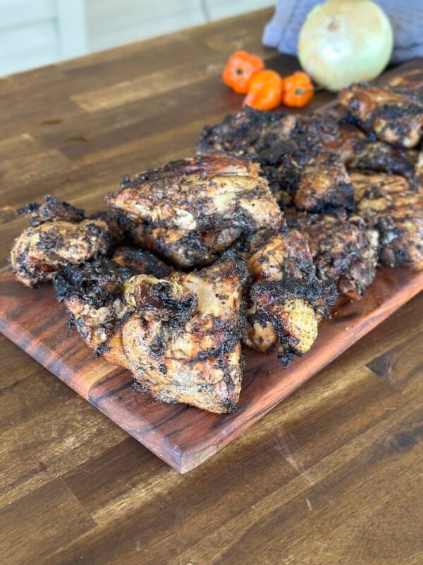 Grilled Jamaican Jerk Chicken with Homemade Marinade | Pellets and Pits