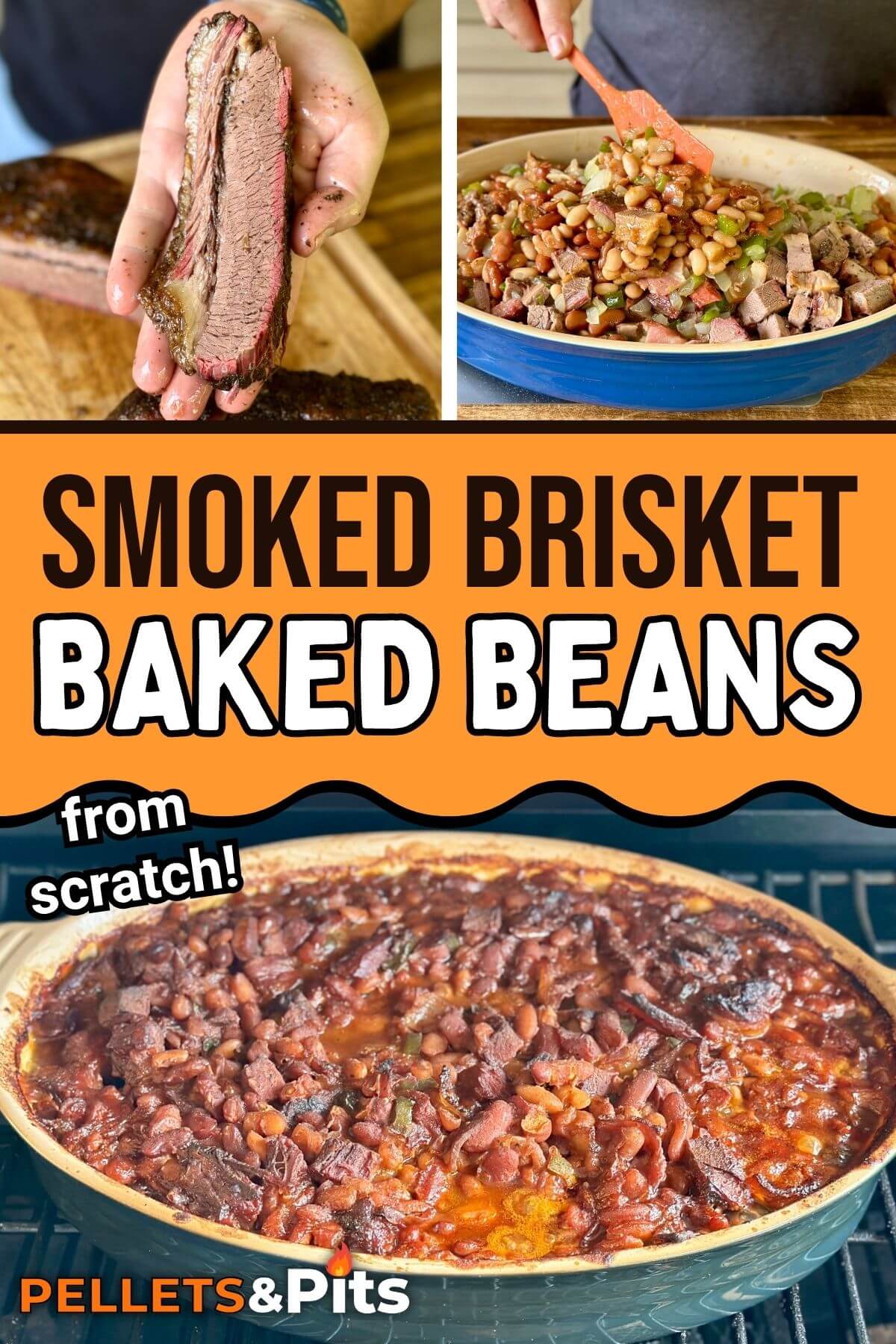 Brisket Baked Beans with Leftover Smoked Brisket | Pellets and Pits
