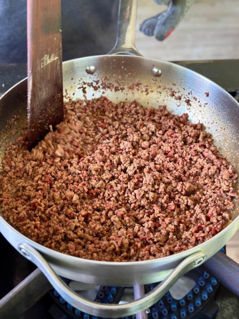 Texas Trash Dip with Ground Beef - Smoked Meaty Dip | Pellets and Pits